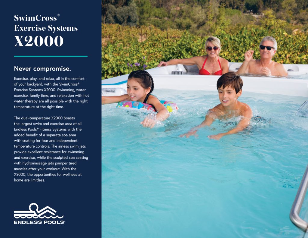 Endless Pools SwimCross - X2000 Swim Spa In Stock - Healthmate Hot Tubs